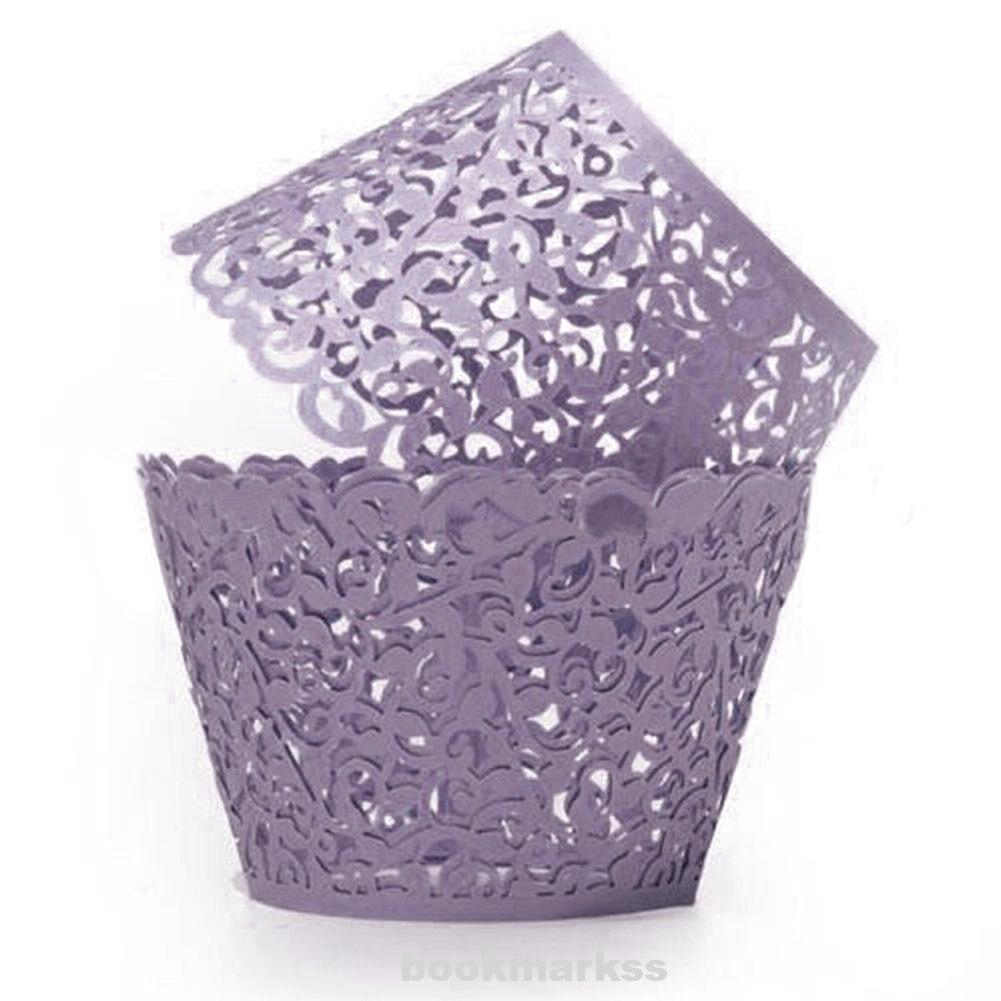50 Paper Cupcake Baking Bun Cases Cake Decorating for Birthday Party ...