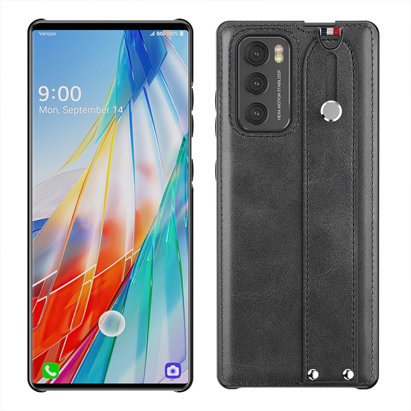 Hand Band Case for LG Wing Wrist Strap Phone holder stand Luxury Coque ...