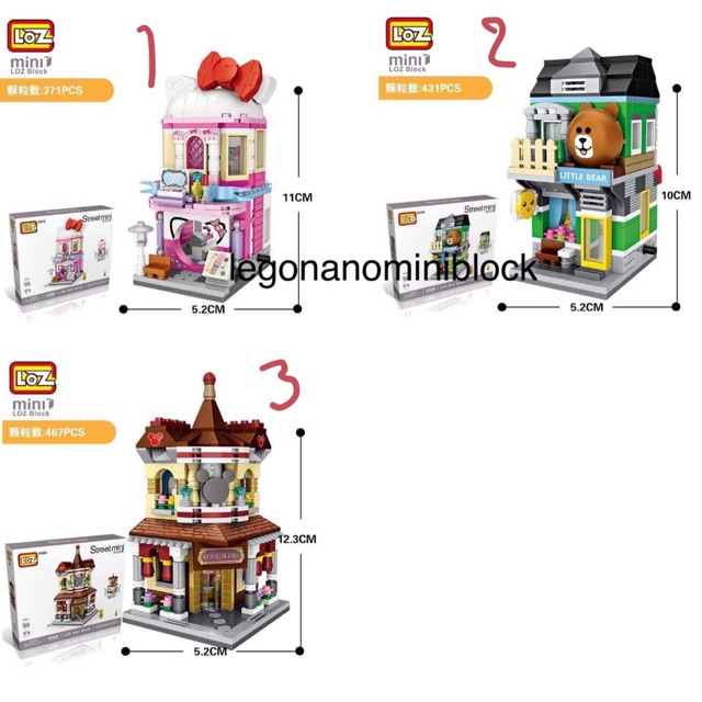 Legonano เลโก้ นาโน lego nano nanoblock ministreet | Shopee Thailand