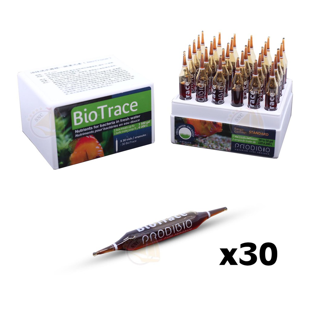 PRODIBIO BioTrace แร่ธาตุปรับสภาพน้ำจืด ปริมาณ 1ml. ( 30 แท่ง ...