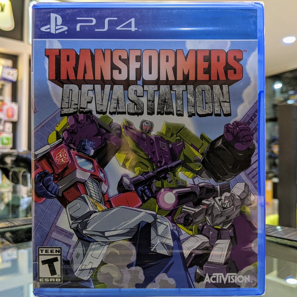 (ภาษาอังกฤษ) มือ1 Transformers Devastation แผ่นเกมPS4 แผ่นPS4 (เกมหุ่นยนต์ เล่นกับ PS5 ได้ ...