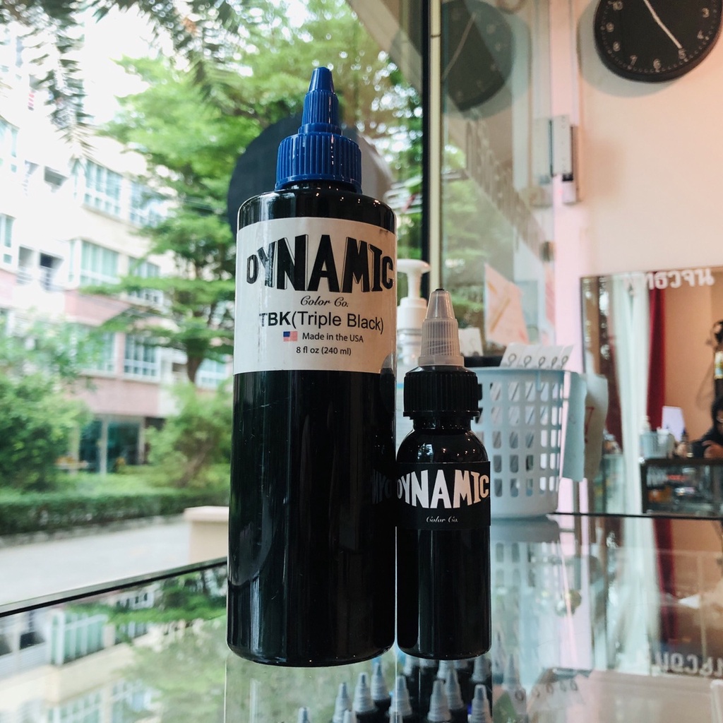 DYNAMIC USA หมึกสักไดนามิคสีดำเข้ม หมึกสักลาย สีสักลายสีดำ อเมริกาแท้ ...