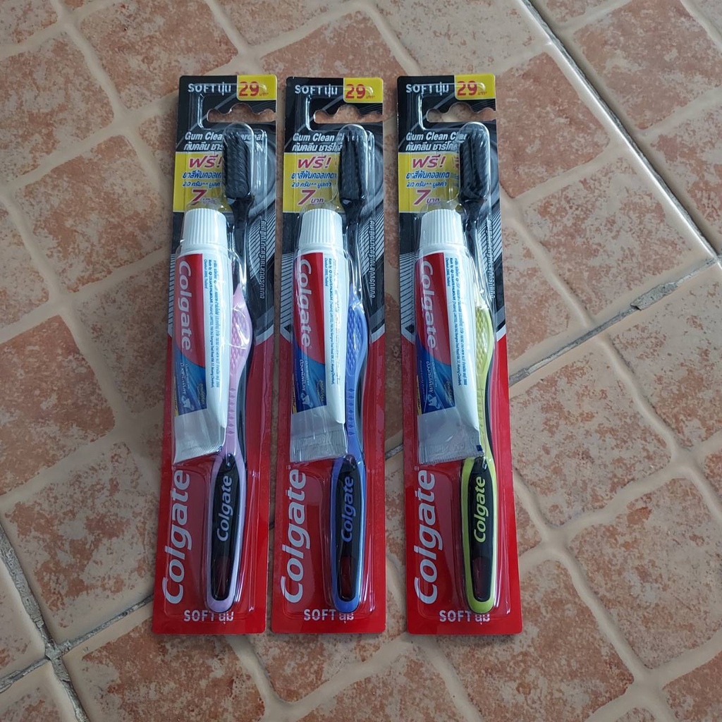 Colgate Gum clean Charcoal กัมคลีน ชาร์โคล แปรงสีฟันผู้ใหญ่ - pb ...