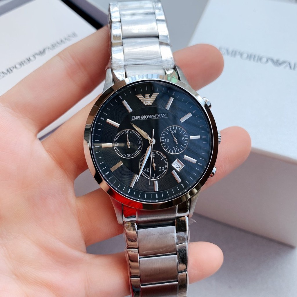พร้อมสต็อก ！Emporio Armani ของแท้100% AR2448 AR2434 - 42 mm นาฬิกา ...