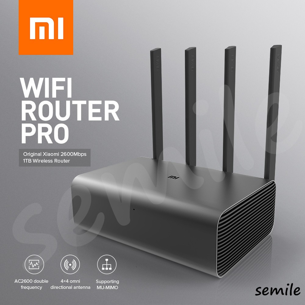 Xiaomi Mi Wifi Router Pro AC2600 เราท์เตอร์ ไวไฟ สัญญานแรงทะลุทะลวง ...