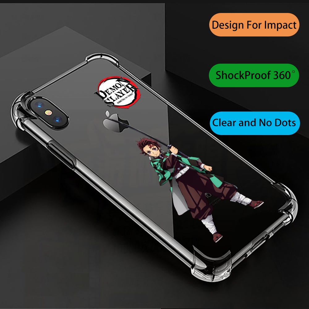 เคสโทรศัพท์มือถือ TPU นิ่ม แบบใส ลายการ์ตูน Demon Slayer Kamado Tanjiro ...
