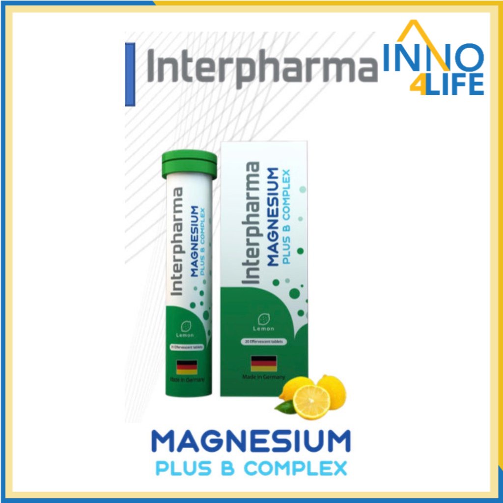 Interpharma Magnesium Plus B Complex อินเตอร์ฟาร์มา แม็กนีเซียม เม็ดฟู่ ...