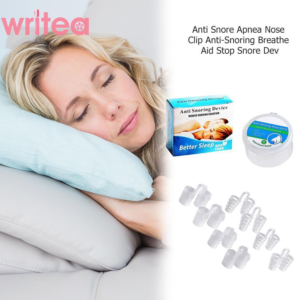 อุปกรณ์กรน5Pcs/set Anti Snore Apnea Nose Clip Anti-Snoring Breathe Aid ...