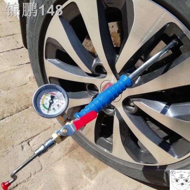 Pressure gauge head rod, large hand-operated inflator rod with tool to ...