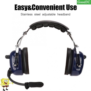 [Good] Noise Reduction General Aviation Headset Dual Plug Headset GA ...
