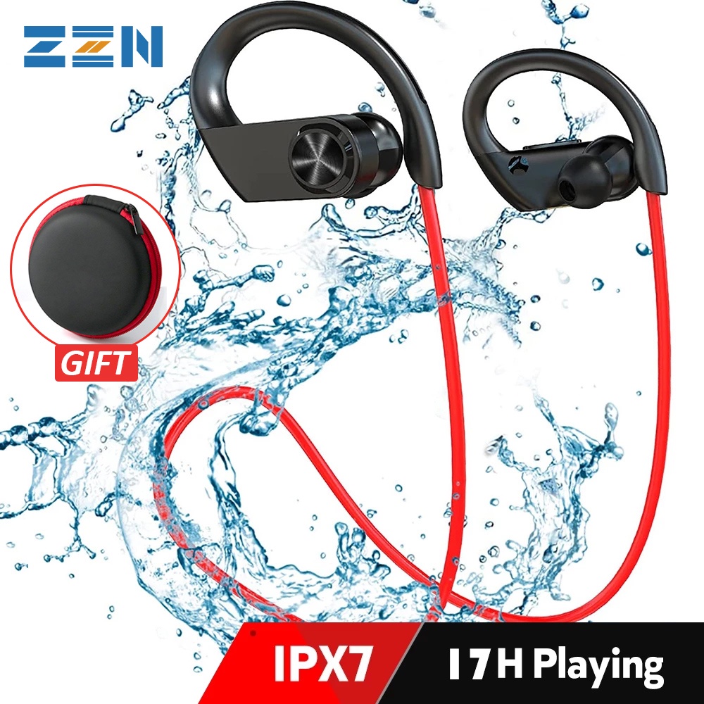 ZZN Wireless Sport Headphones Bluetooth 5.0 Earphones Hanging Neck ...