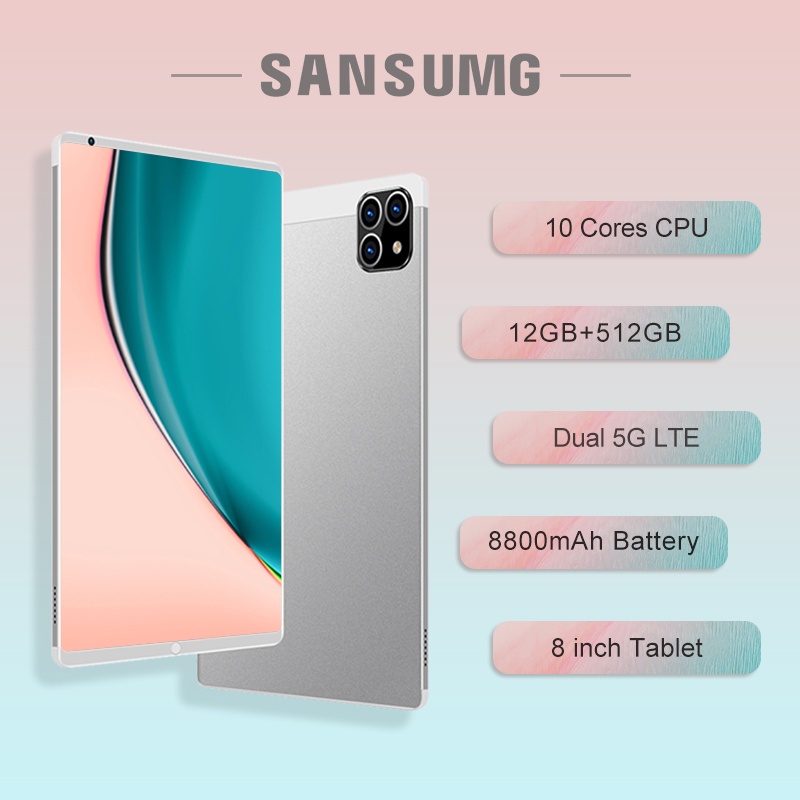 Sansumg Galaxy Tab แท็บเล็ต 12+512G แท็บเล็ตราคาถูก Android Tablet แท็บ ...