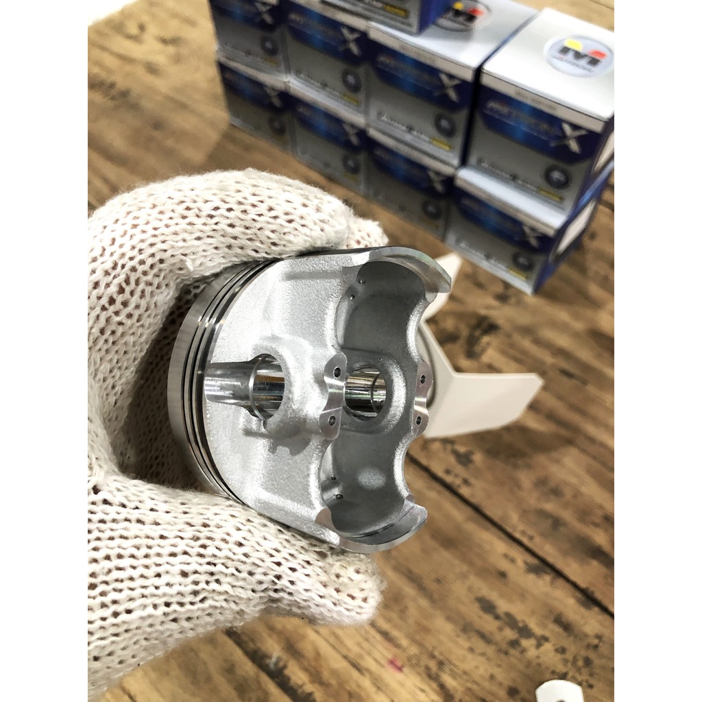 ลูกสูบไมตรอน-เอ็กซ์ ( ของแท้ ) หัวนูน ทรงแข่ง ขนาด57-66 ( สลัก14มิล ...