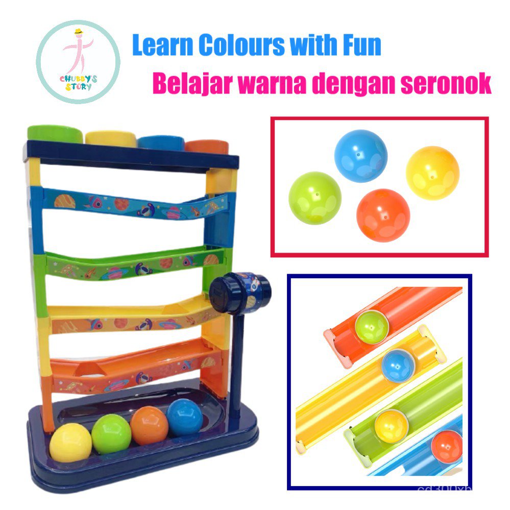 Chubbys Pound the Ball Playset Mainan Budak Permainan Pendidikan Early ...