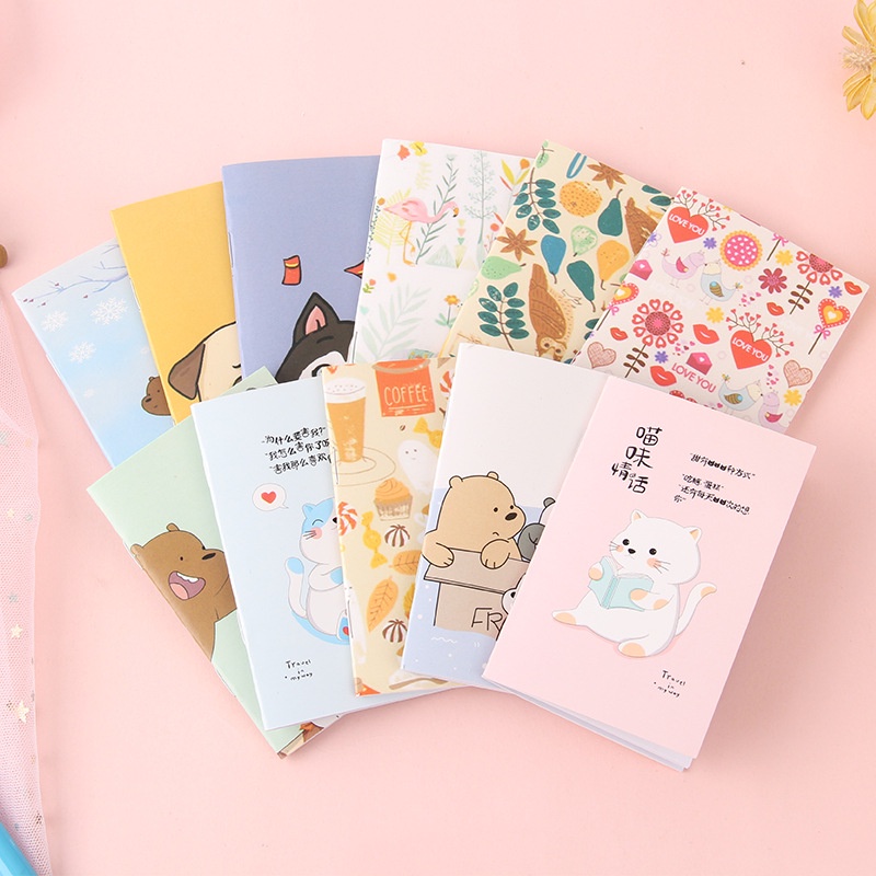 40PcLot New Cute Fashion Mini Books Students Soft Copy Small Cartoon ...