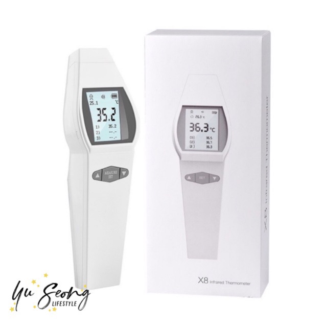 เครื่องวัดอุณหภูมิ เครื่องวัดไข้ Digital Forehead Infrares Thermometer ...