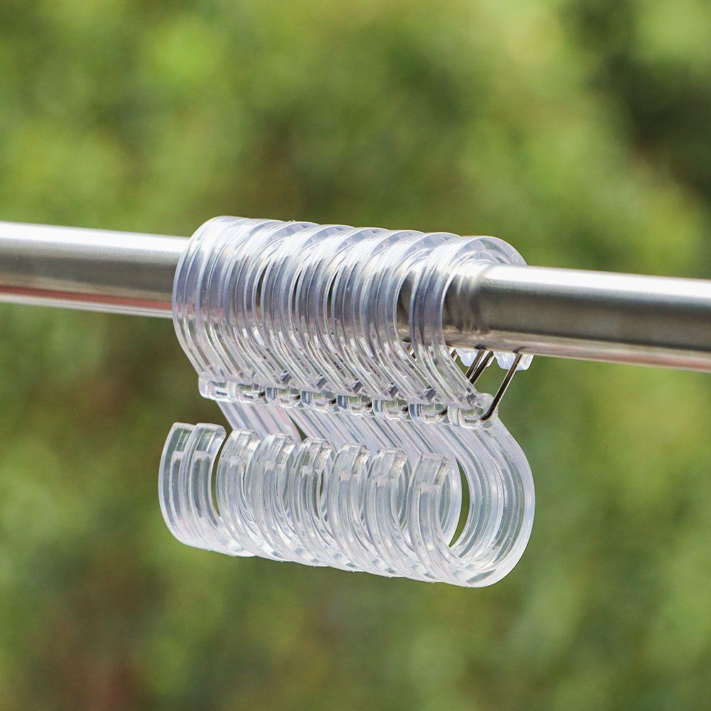 JANE 8Pcs/pack Durable S-Shape Hooks Household Cloth Hanger Hanging ...