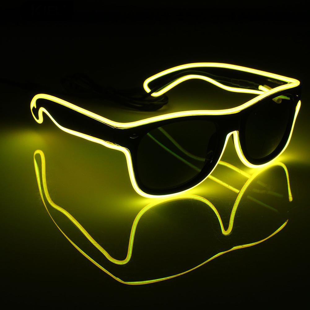 Kiel LED Glasses Light Up Glow Sunglasses Eyewear Shades for Nightclub ...