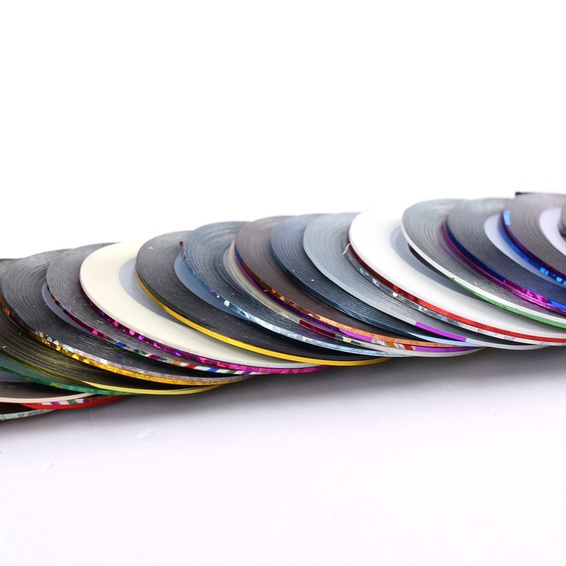 Mixed 30pcs Rolls Colors Tape Striping Nail Line Tips Art Sticker ...