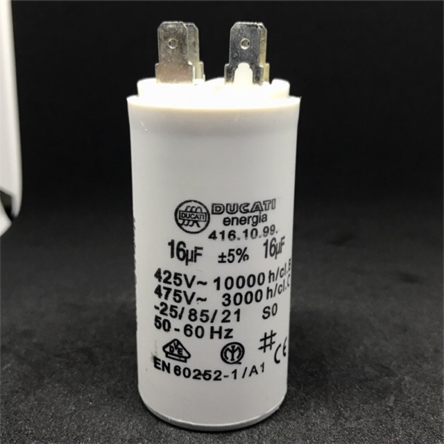 Capacitor 16uf 450V DUCATI ( Cap start , Cap run , แคปสตาร์จ , แคปรัน ...