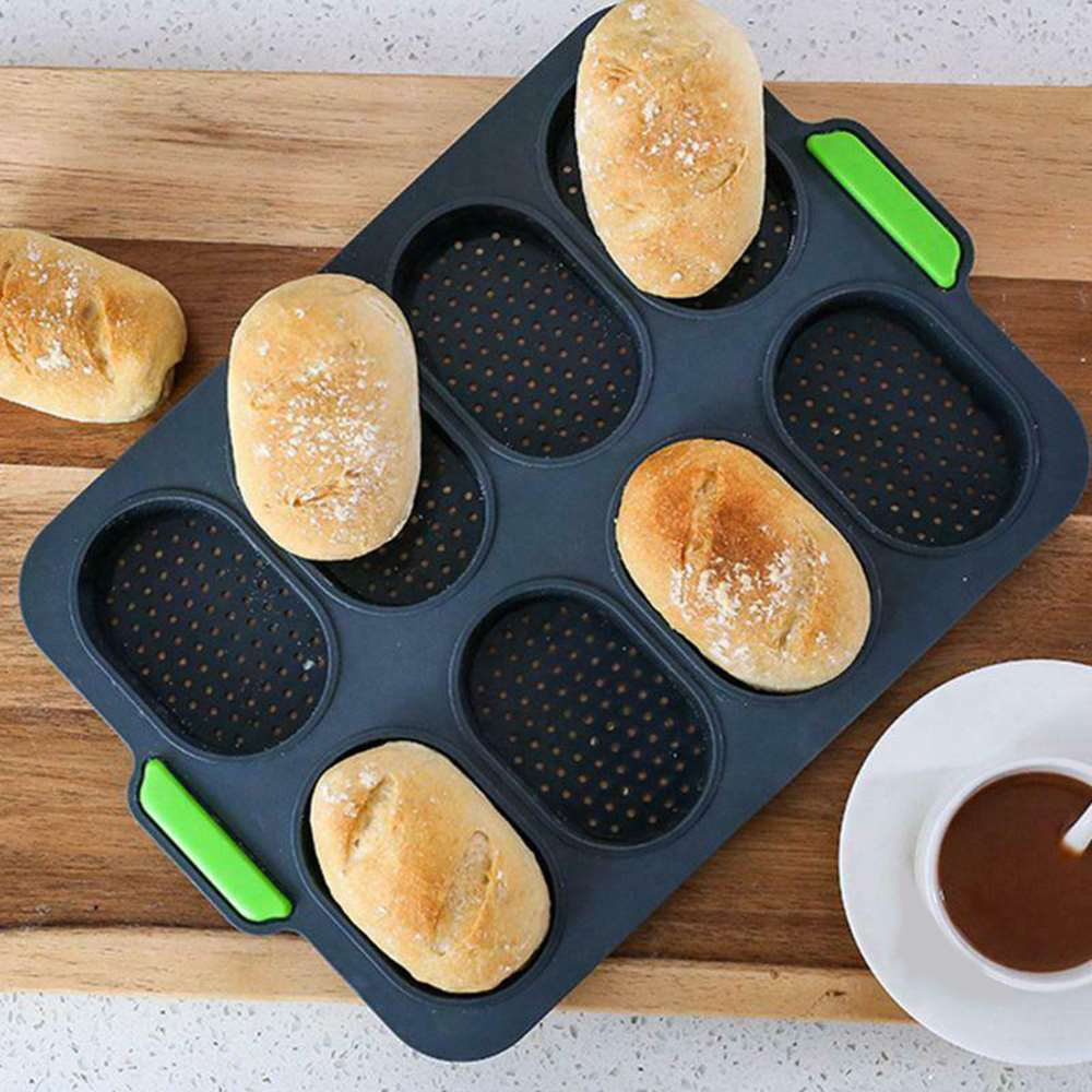 Mini Baguette Baking Tray, Non-stick Perforated Pan - Bread Crisping ...