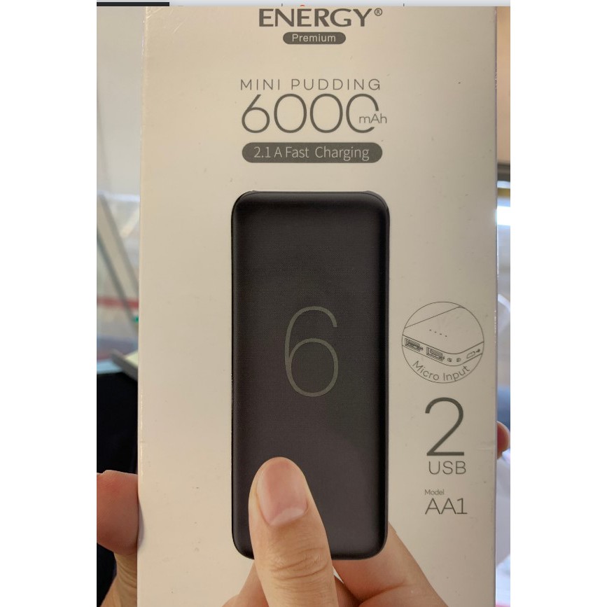 พาวเวอร์แบงค์ Power Bank 6000 mAh | Shopee Thailand