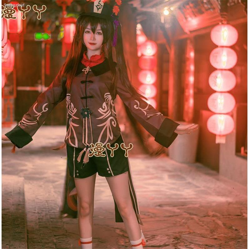 เตรียมจัดส่งYuanshen cos เสื้อผ้าวอลนัท cos รอดตาย hall Hu hall master ...