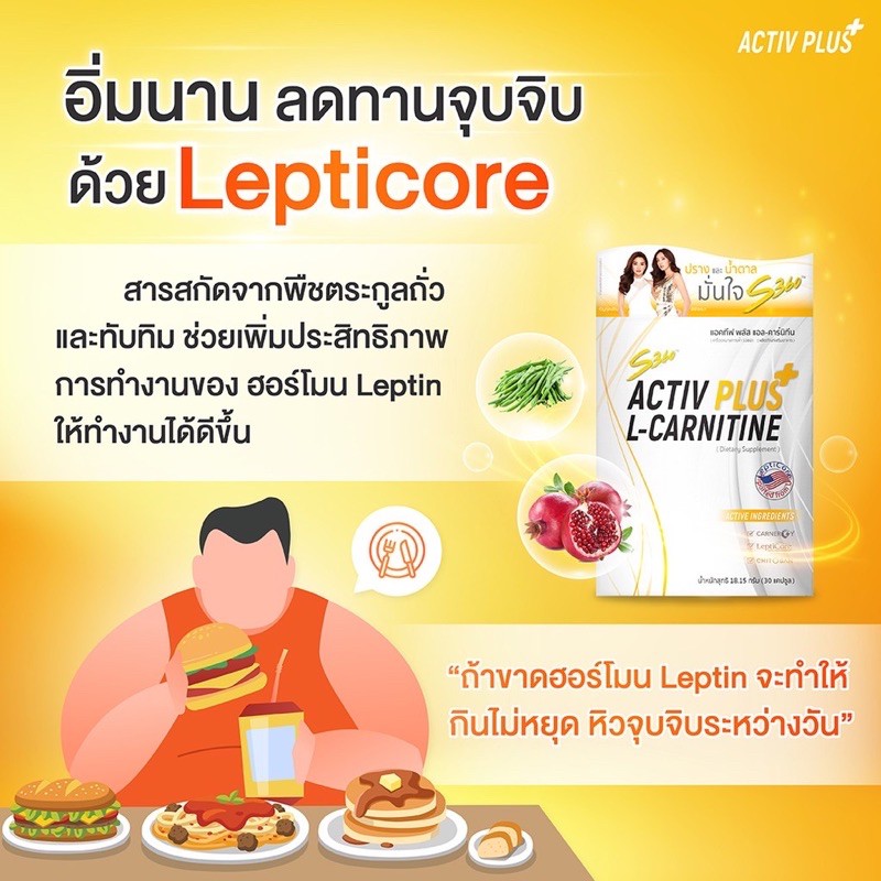 Activ Plus (S360) แพ็ค 3 กล่อง อิ่มนาน ลดทานจุบจิบ ของแท้100 - kiki ...