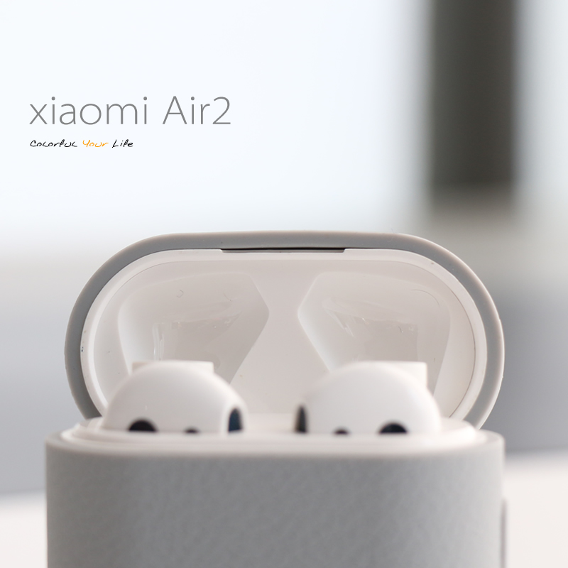 seepooผ้าสี ลูกเดือยair2 air2s เคสหูฟังบลูทูธ ซิลิโคนอ่อนนุ่มรวมทุกอย่างสองชิ้น ป้องกันการกระแทก ...