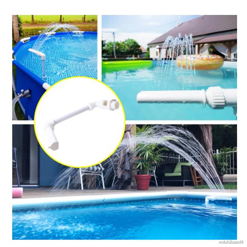 Home Swimming Pool Easy Install Waterfall Fountain Kit PVC Feature ...
