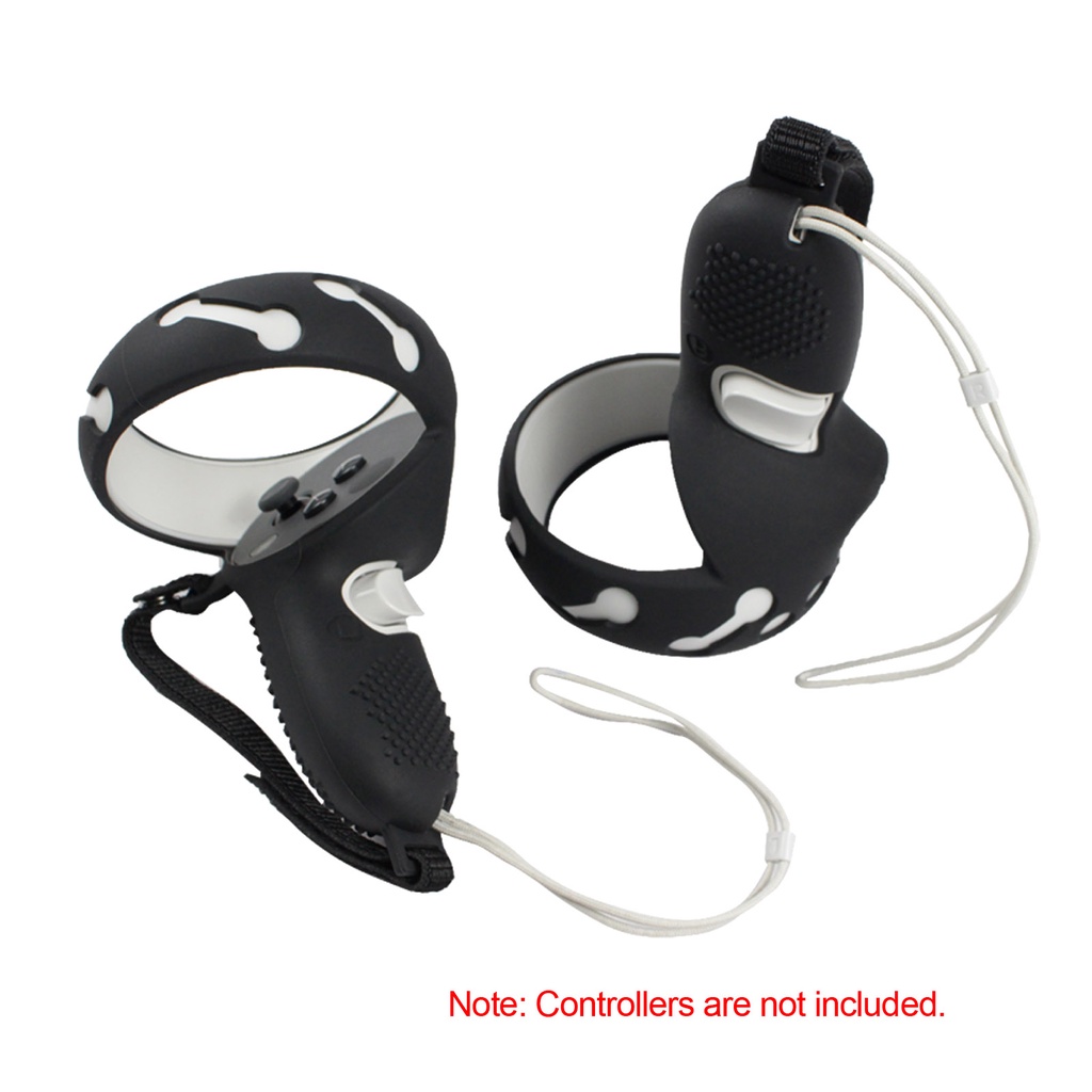 vr แว่นตา：Touch Controller Silicone Gri Ring Cover for Oculus Quest 2 ...