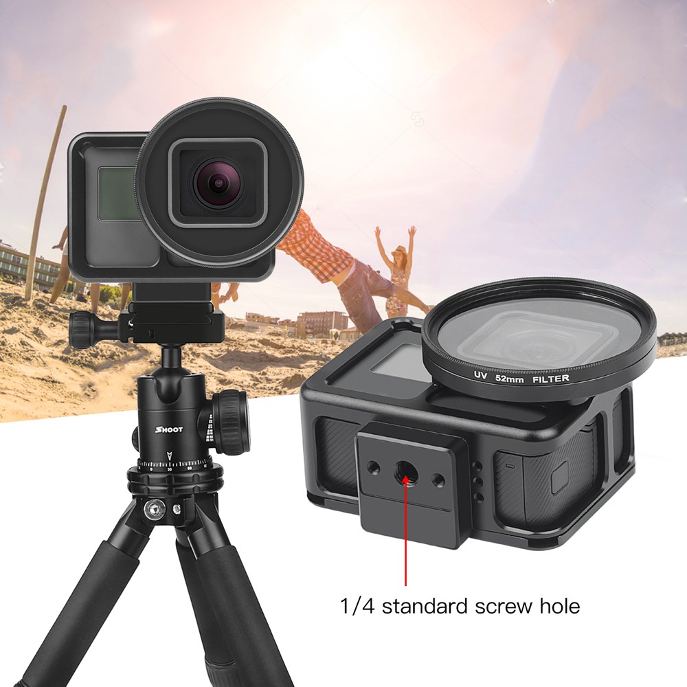 GoPro Hero 7 6 5 CNC Aluminum Alloy Protective Case Cage กรอบเฟรม ...