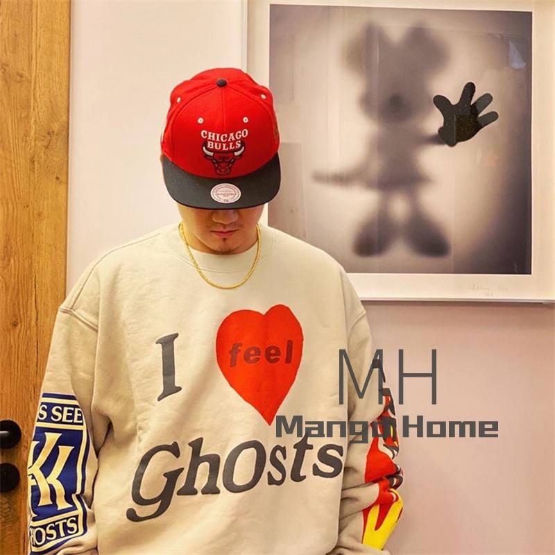 Kanye WEST Kids See Ghosts CPFM จดหมายรักเปลวไฟ Foaming Graffiti เสื้อแขนยาว - 8cekwz61u2 - ThaiPick