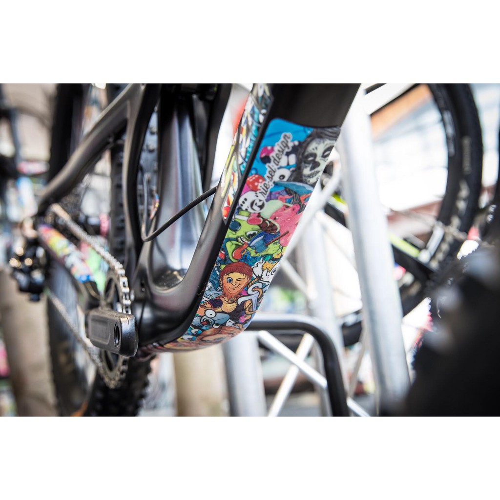 แผ่นกันรอยติดเฟรมจักรยาน RieSel Design Frameguard X Frame Protection ...