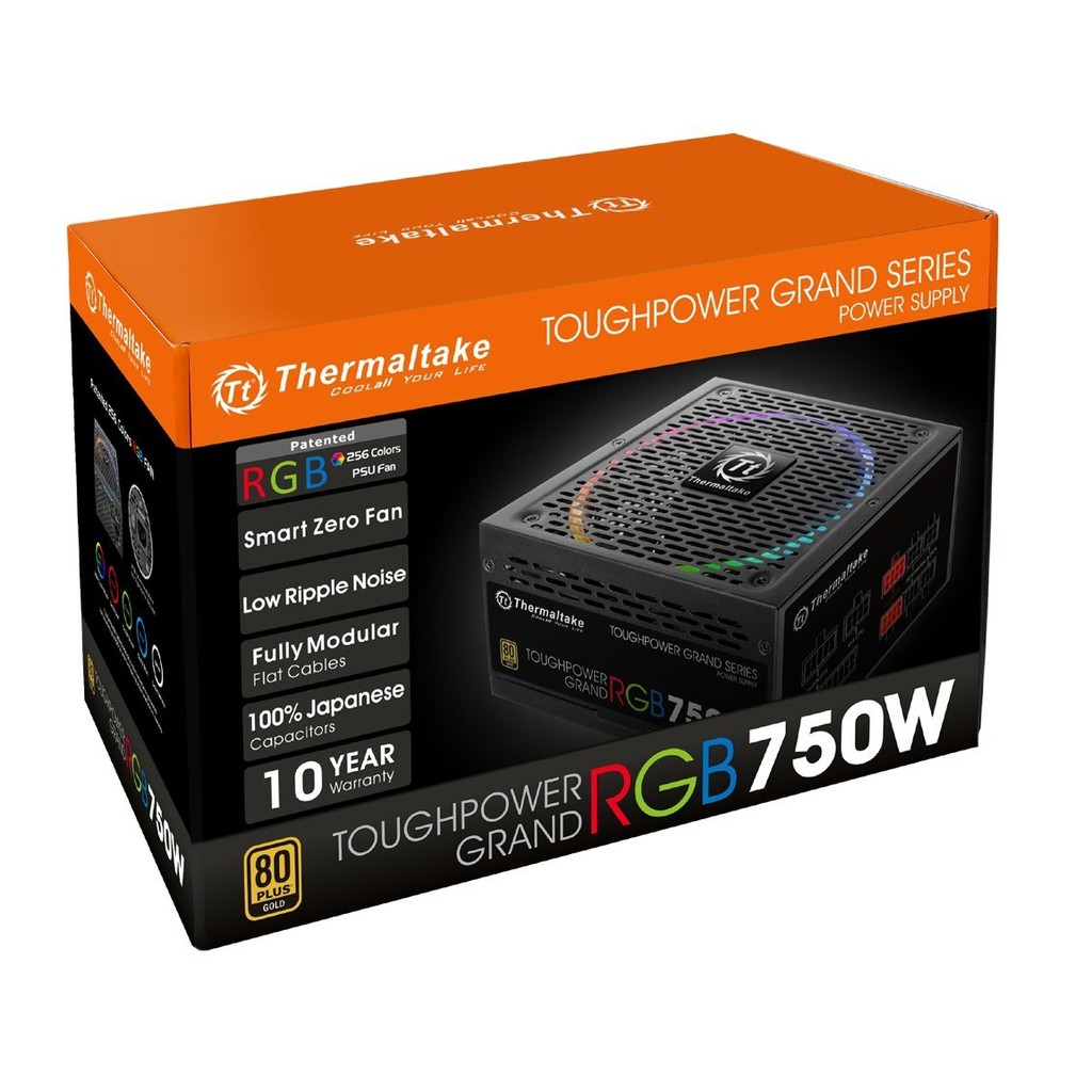 POWER SUPPLY (อุปกรณ์จ่ายไฟ) THERMALTAKE 750W TOUGHPOWER GRAND RGB ...