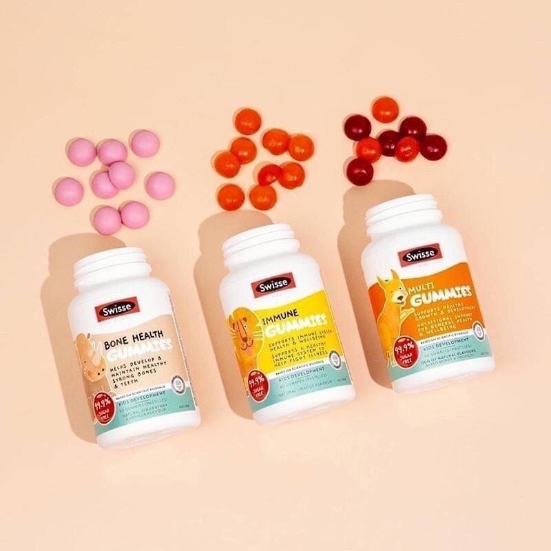 Swisse Kids Gummies กัมมี่เด็ก 60 กัมมี่ MULTI IMMUNE BONE HEALTH ...