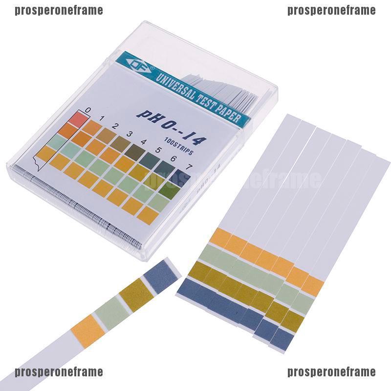 100Pcs 0-14 PH Test Strips Litmus Paper Universal Alkaline Acid Indicat ...