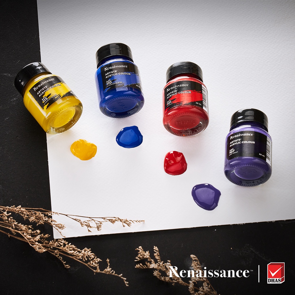 Renaissance สีอะคริลิค 20 มล. 27 เฉดสี จำนวน 1 ขวด - dhas_official ...