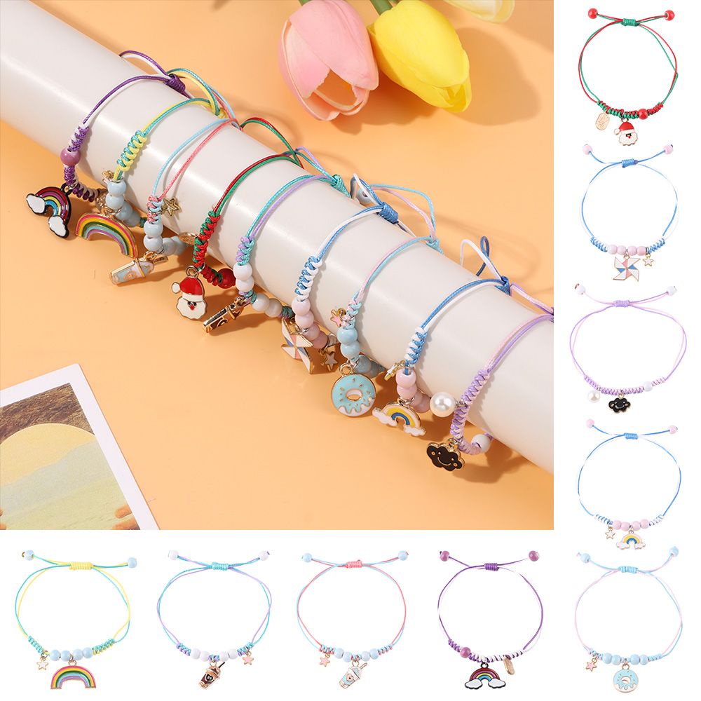 Cvmax แฟชั่น หยด เคลือบ จี้ สร้อยข้อมือ ผู้หญิง เด็กผู้หญิง เด็ก ลูกปัด ...