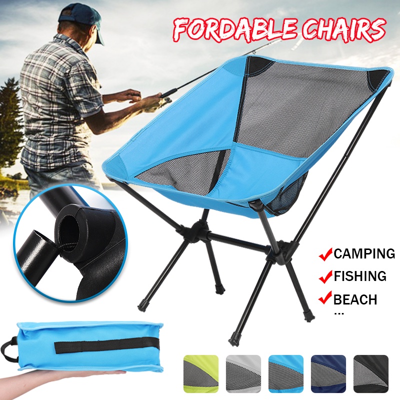 hotPortable Foldable Camping Chair Folding Fishing Chair Collapsible ...