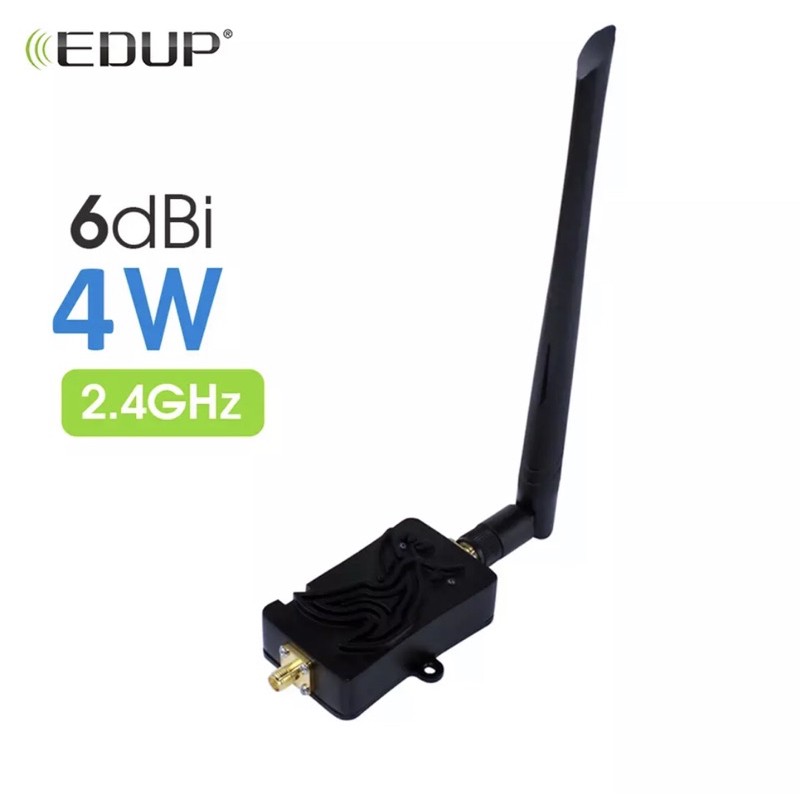 EDUP Wifi 8W Power Amplifier 2.4GHz 802.11bgnสัญญาณWifi Repeater Router RangeขยายBooster 6dBiเสา ...