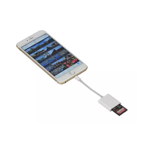 Lighting to Camera Kit SD Card Reader Phone Adapter Convector Plug and ...