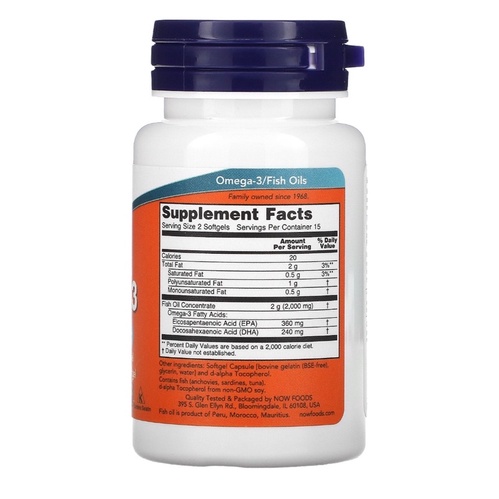 พร้อมส่ง Now Foods Omega-3 180 EPA120 DHA 30 Softgels - arthittaya.tant ...
