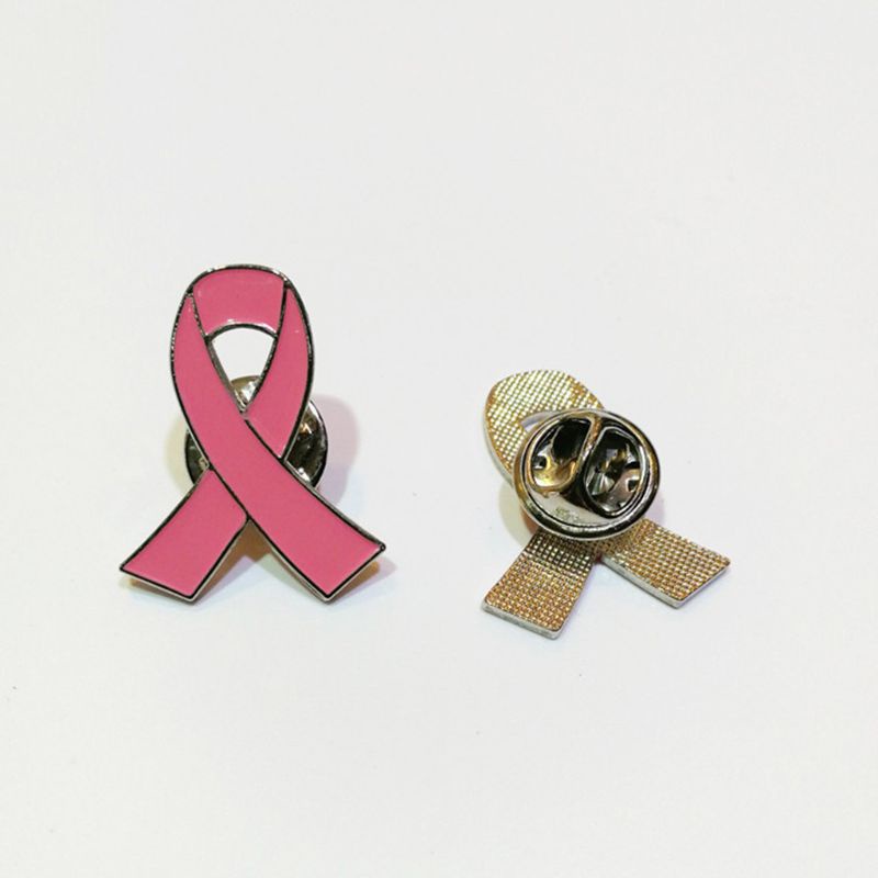 KING 10Pcs/Set Womens Jewelry Enamel Pink Ribbon Brooch Pins Surviving ...