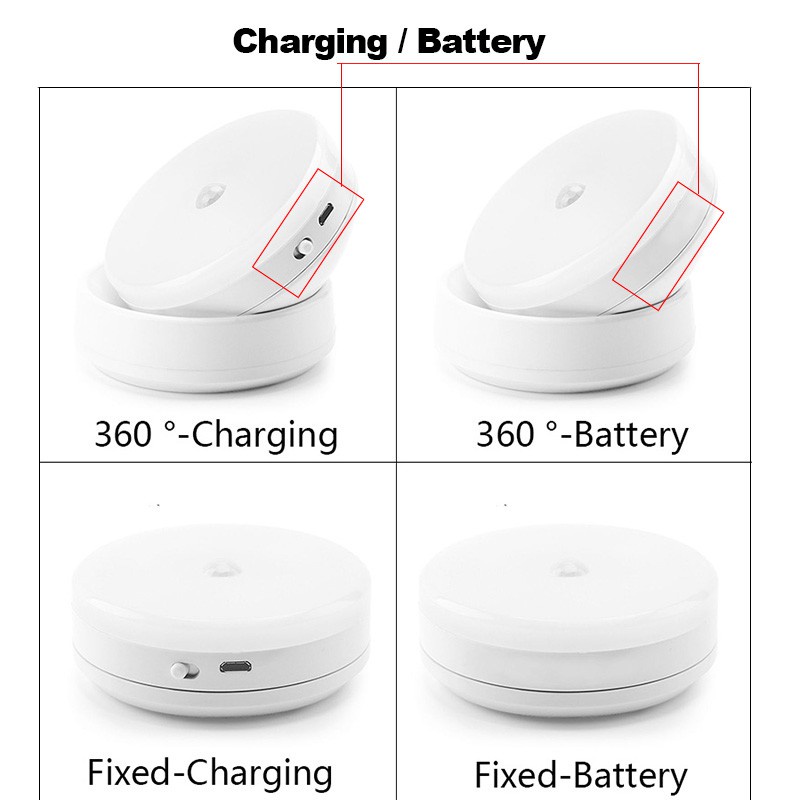 Smart Night Light Human Body Induction Night Light Bedroom Bedside ...