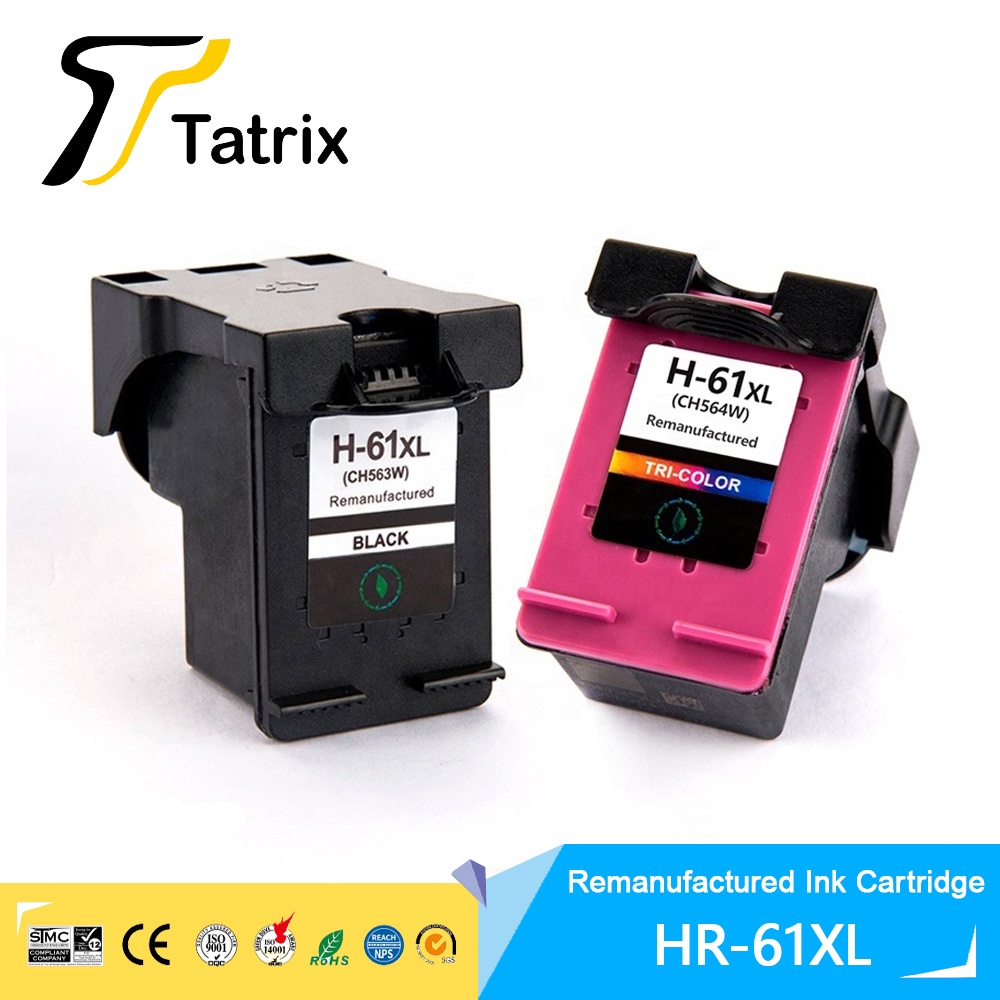 Tatrix 61 XL 61XL Premium Black Remanufactured Color Inkjet Ink ...