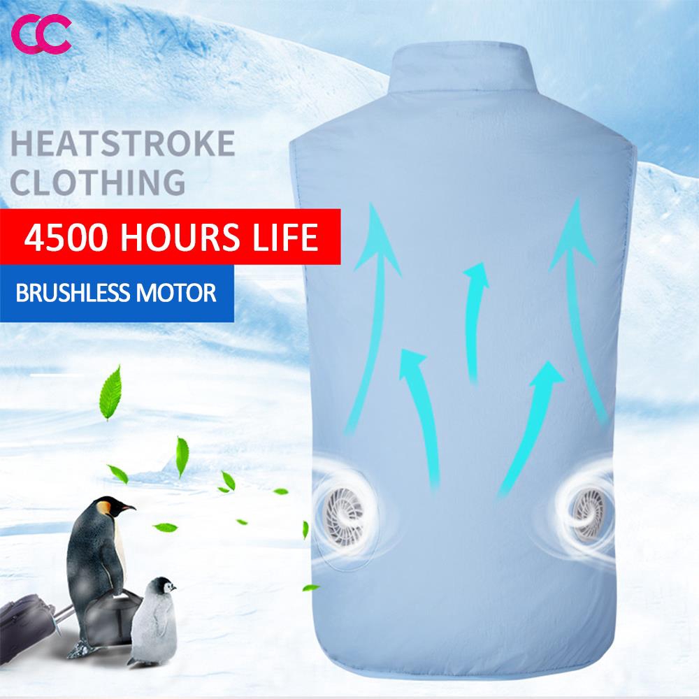 [Ready Stock] No Power Bank Summer Fan Cooling Vest Air Conditioning ...