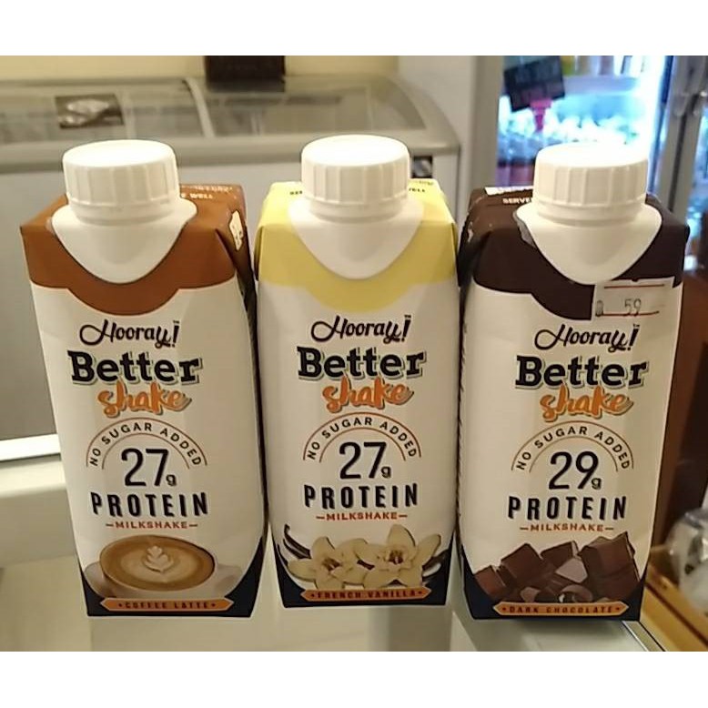HOORAY Better shake milkshake High Protein WHEY CASEIN โปรตีนสูง ช่วย ...