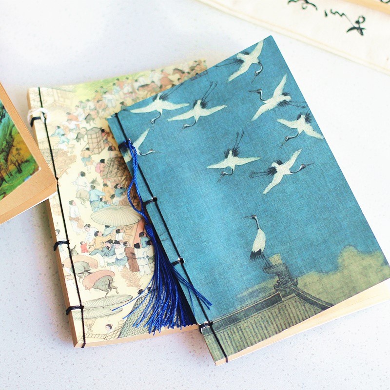 Chinese Retro Personal Diary Notebook Antique Tassels Blank Kraft ...