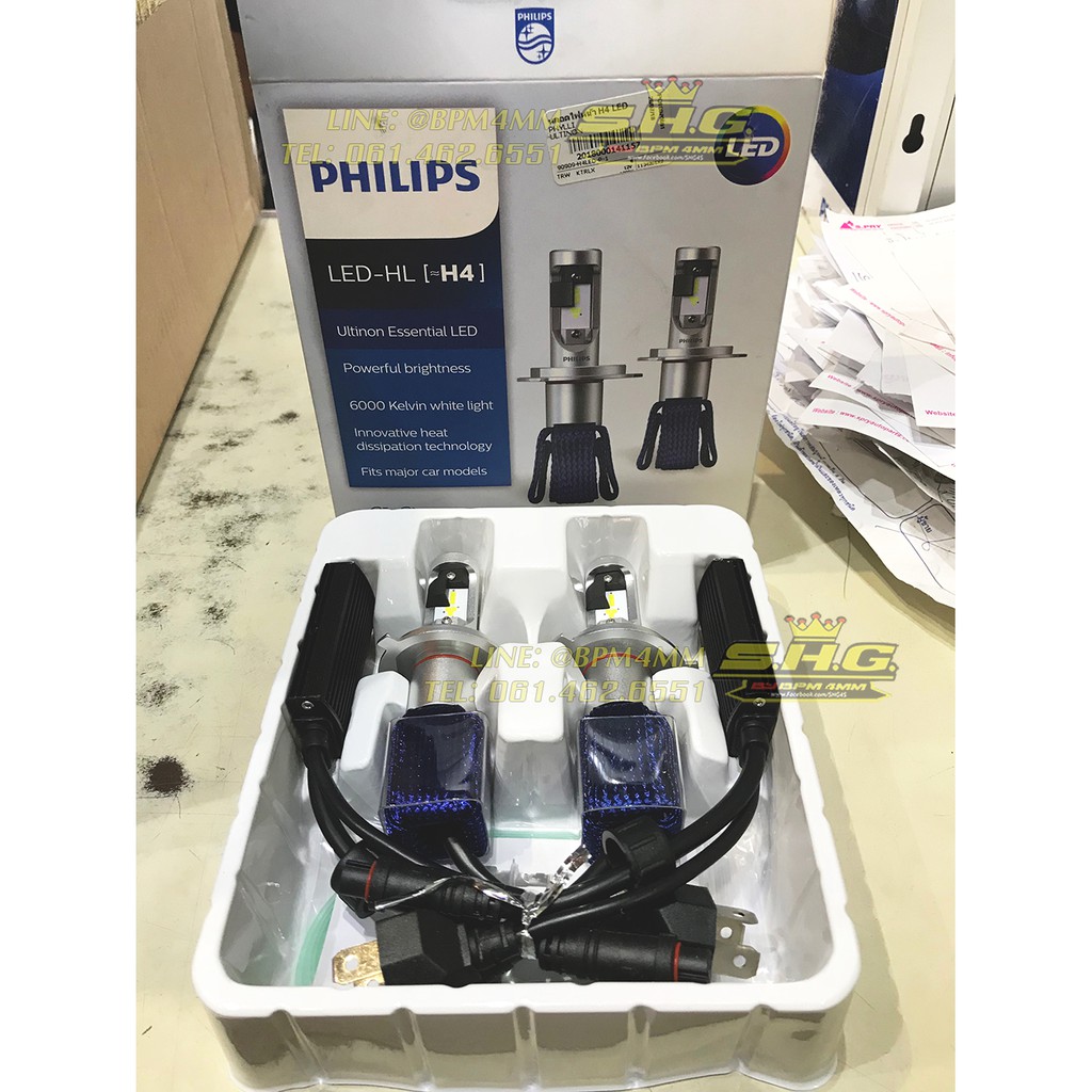 PHILIPSหลอดไฟหน้า H4 LED Philips | Shopee Thailand